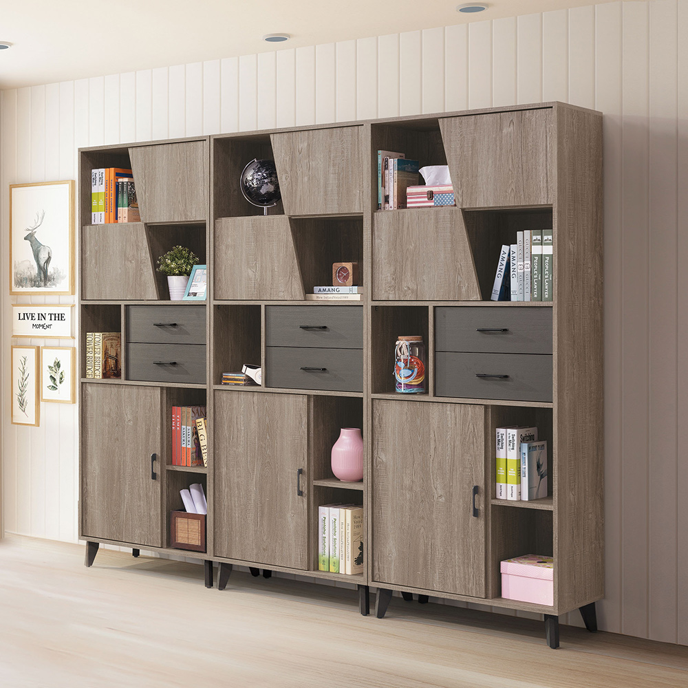 系統書櫃8尺(THY2-04593)｜H&D東稻家居-台灣國民家具品牌｜沙發、床墊推薦品牌最佳選擇