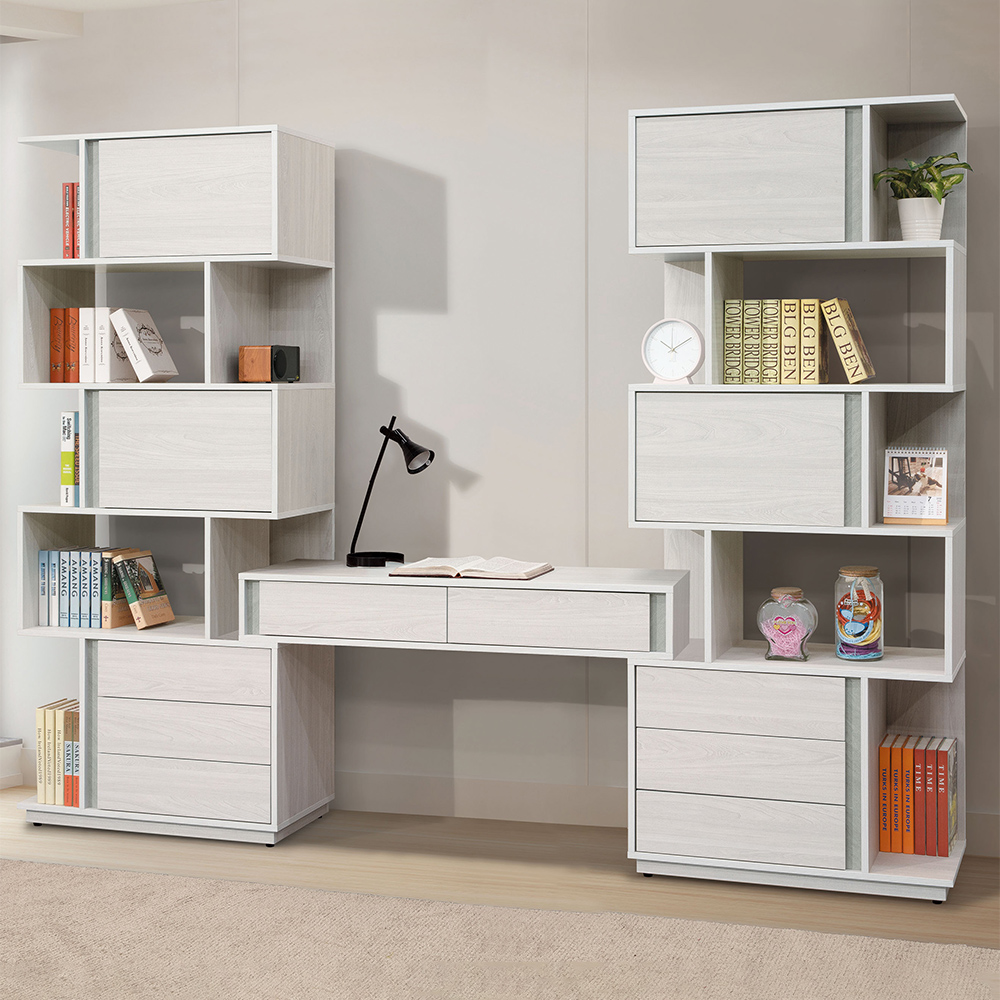 伸縮書桌櫃組8尺(THY2-05608)｜H&D東稻家居-台灣國民家具品牌｜沙發、床墊推薦品牌最佳選擇