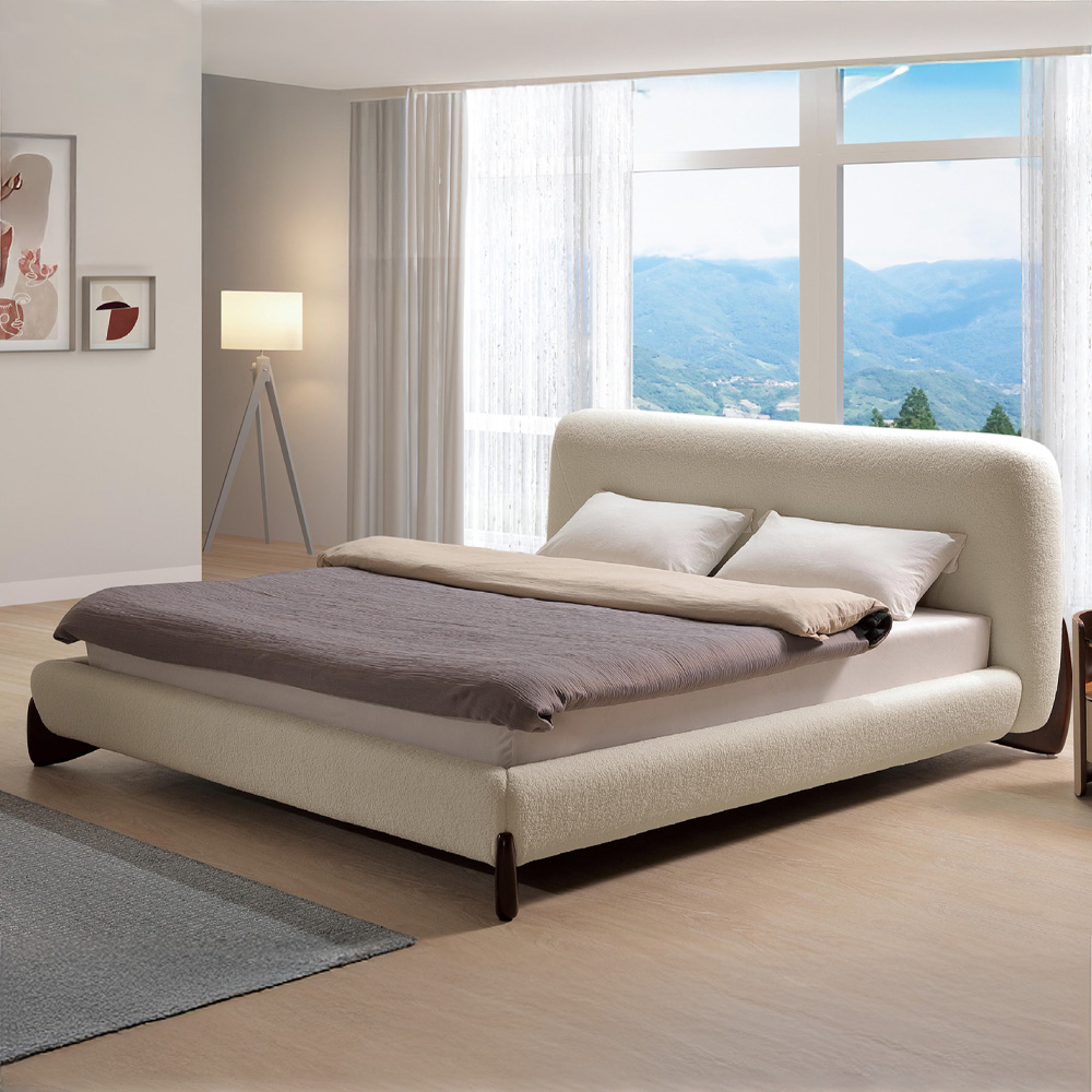 床台5尺泰迪絨布(THY2-05671)｜H&D東稻家居-台灣國民家具品牌｜沙發、床墊推薦品牌最佳選擇