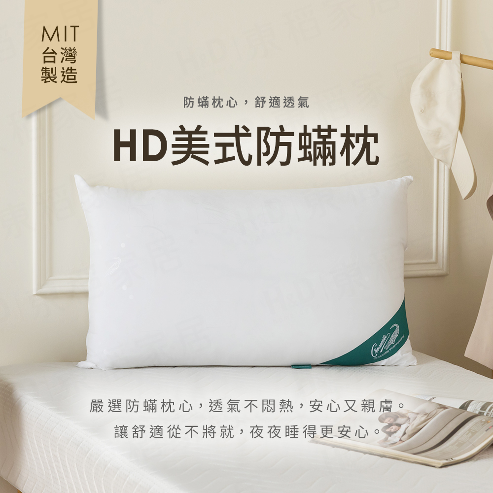 HD美式防蟎枕頭(送1樓)｜H&D東稻家居-台灣國民家具品牌｜沙發、床墊推薦品牌最佳選擇